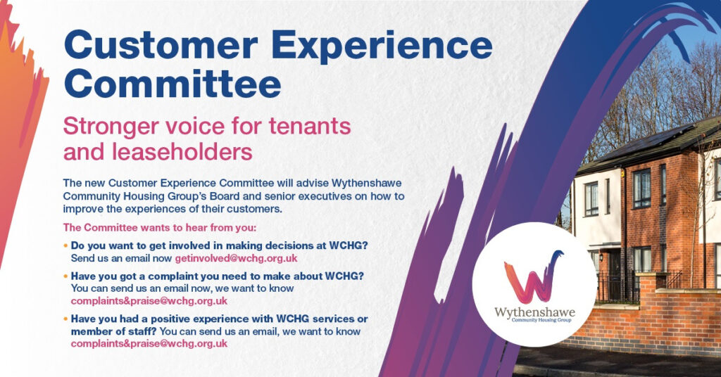 Launch of new Customer Experience Committee - WCHG