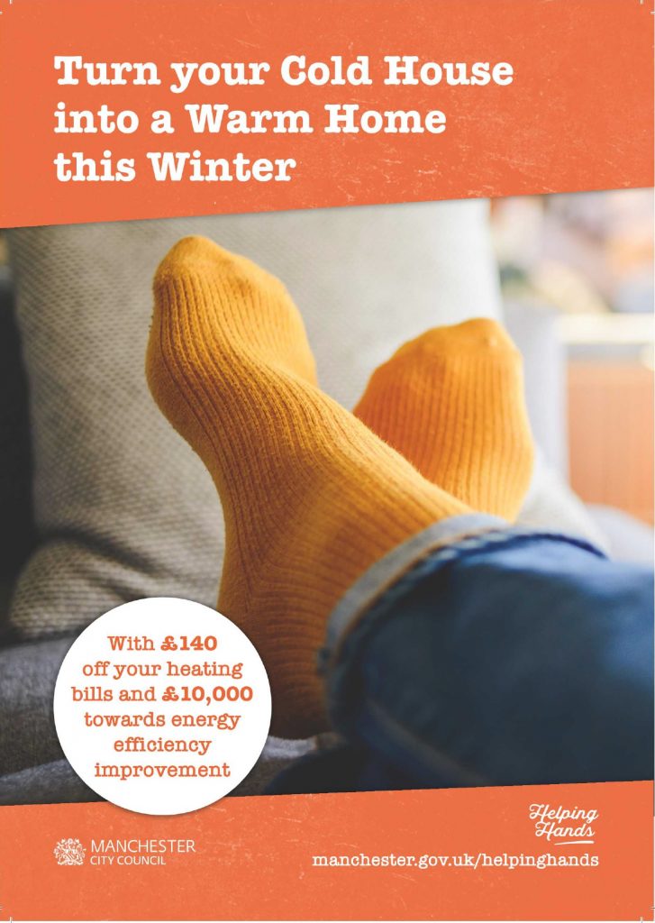 Warm Homes A5 Leaflet (front page) - WCHG
